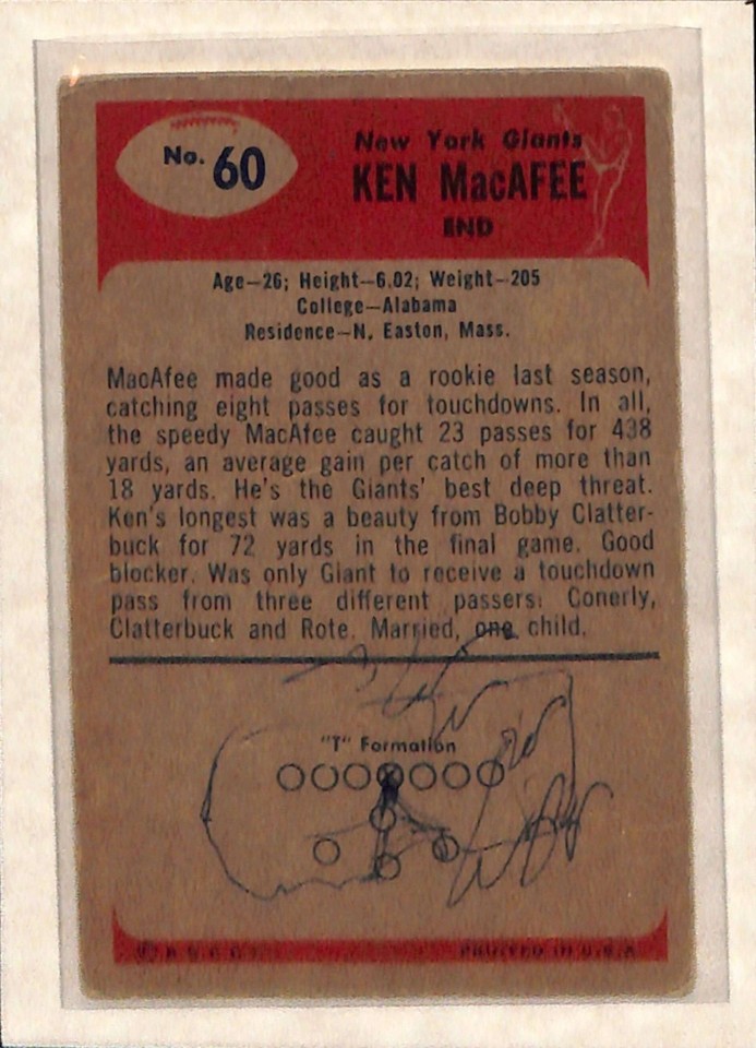 1955 Bowman #60 Ken MacAfee P | eBay