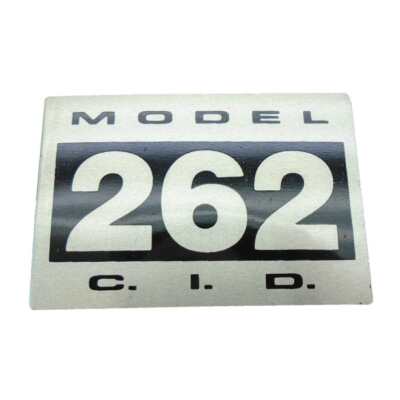 Crusader Decal Model No. 262 CID Aluminum #22636 | eBay