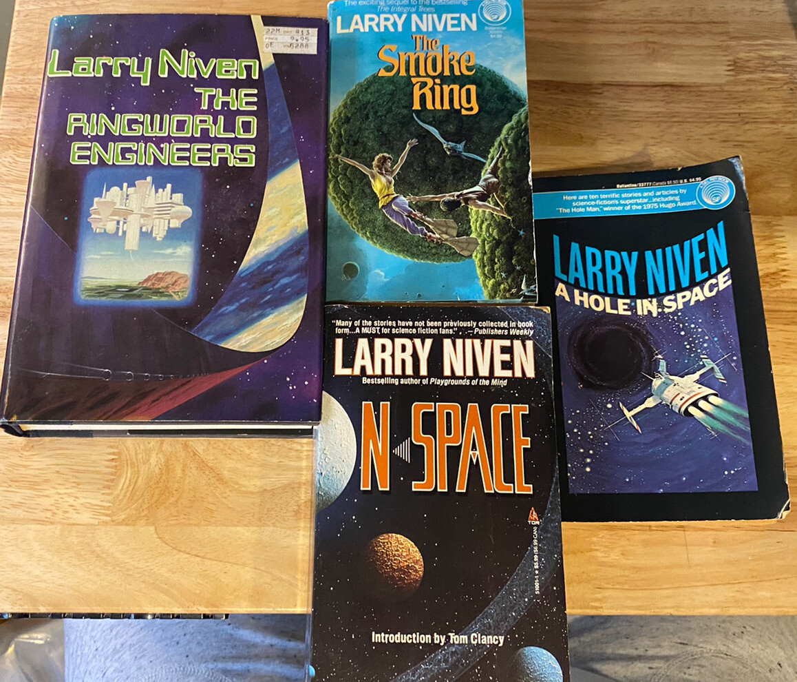 Larry Niven Fan Art Larry Niven Set Of 4 Paperback Sci Fi Books