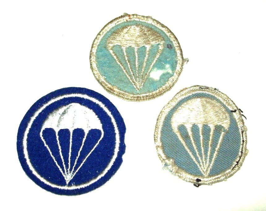 LOT OF 3 ORIGINAL CUT-EDGE WW2 AIRBORNE PARATROOPER INFANTRY CAP ...