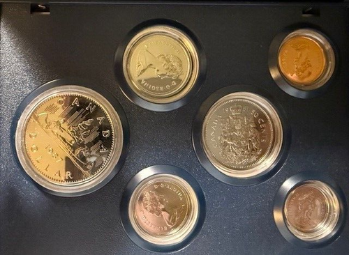 1987 Royal Canadian Mint Specimen 7 Coin Set (W/ Book & COA) new, in ...