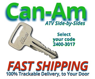 Can-Am Defender Keys Side-by-Side ATV Replacement Key Cut to Code 2400 ...