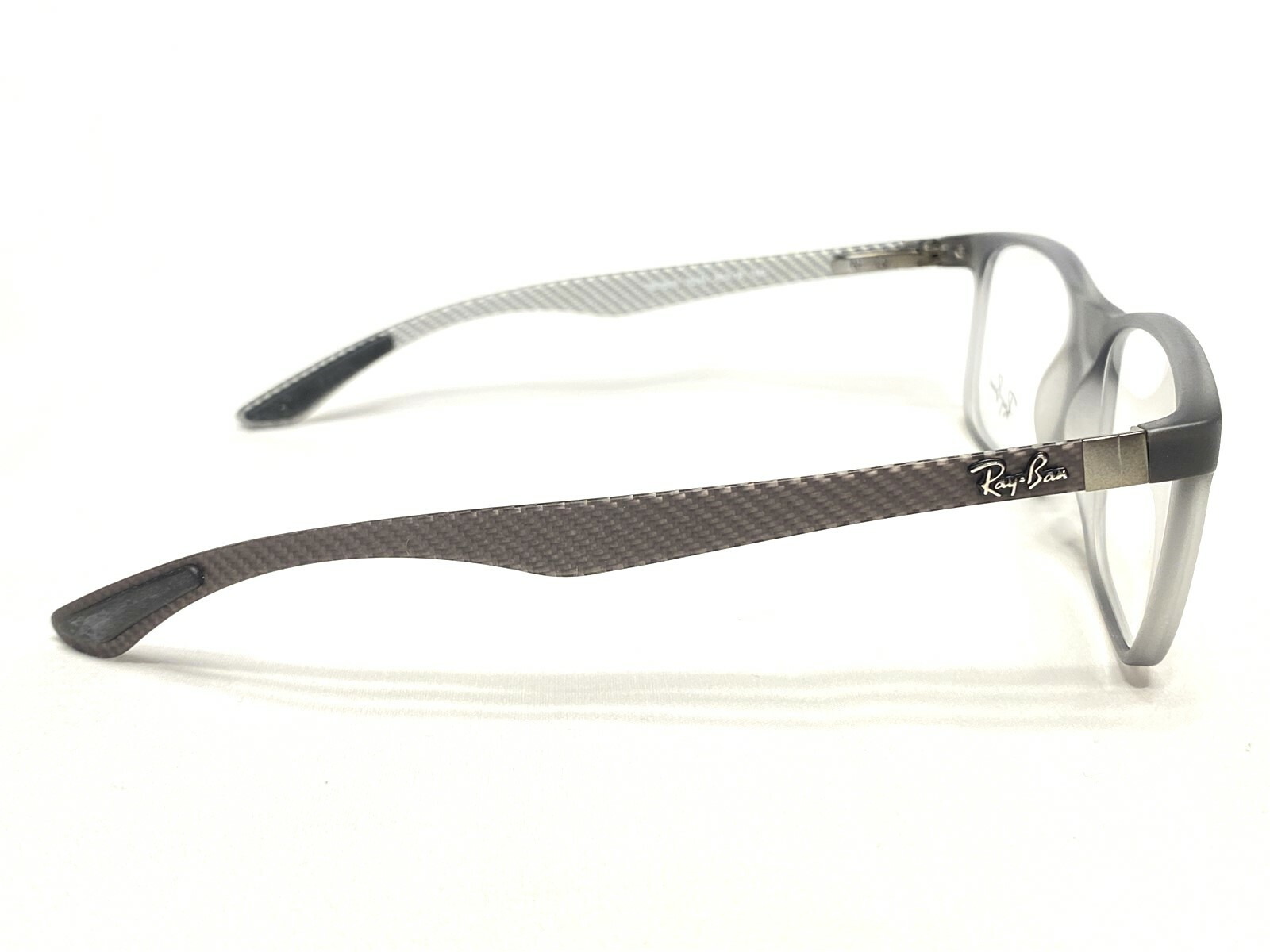 NEW Ray Ban RB8903 5244 Mens Gray/Brown Carbon Fiber Eyeglasses Frames ...