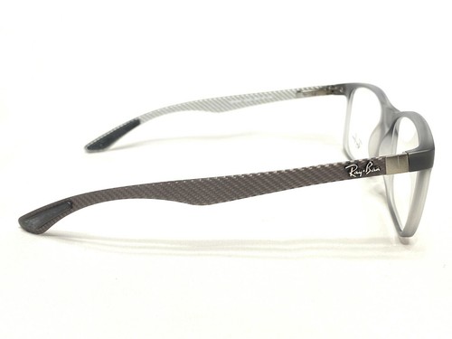 NEW Ray Ban RB8903 5244 Mens Gray/Brown Carbon Fiber Eyeglasses Frames ...