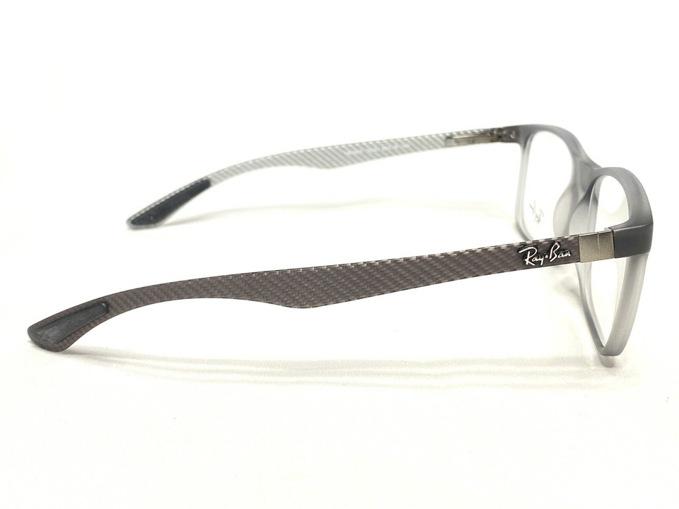 NEW Ray Ban RB8903 5244 Mens Gray/Brown Carbon Fiber Eyeglasses Frames ...