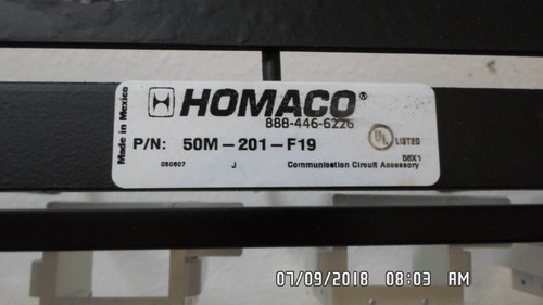 Homaco 50M-201-F19 OR-50M-201-F19 19" Rack Module - Gray Finish | eBay