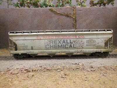 HO SCALE CUSTOM WEATHERED SHPX 52508 EL PASO REXALL ACF CENTER FLOW ...
