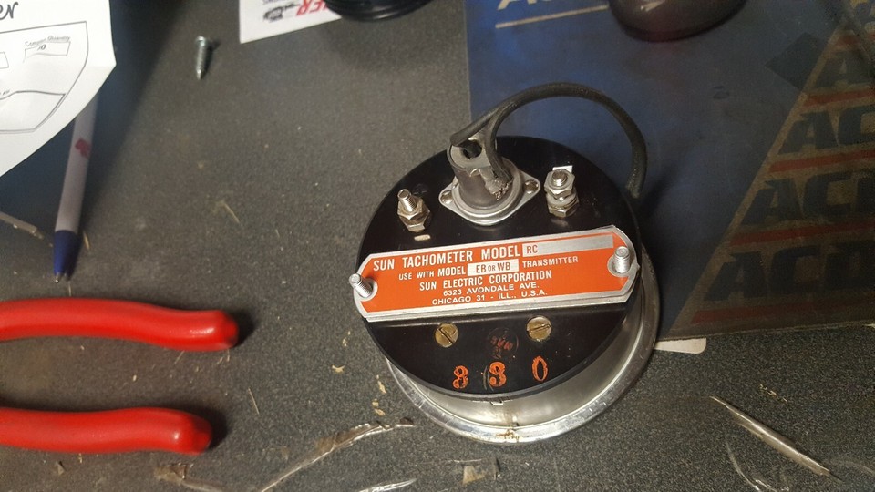 Blank Vintage SUN Tach Plate/Tag for back (Model # Blank) for EB-WB ...