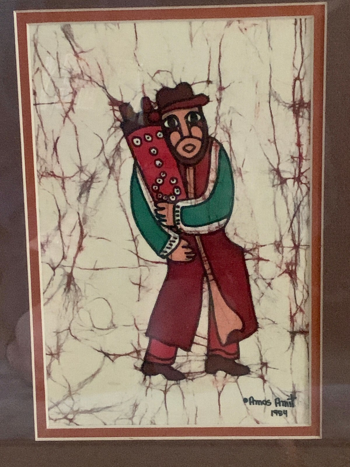 Amos Amit Signed 1984 Batik The Torah | eBay