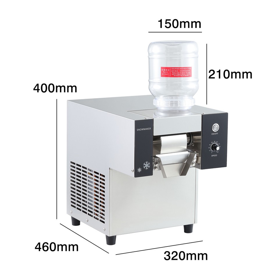 Kolice 90kg/24 H Snowflake Ice Machine Shaved Ice Machine Snow Cone ...