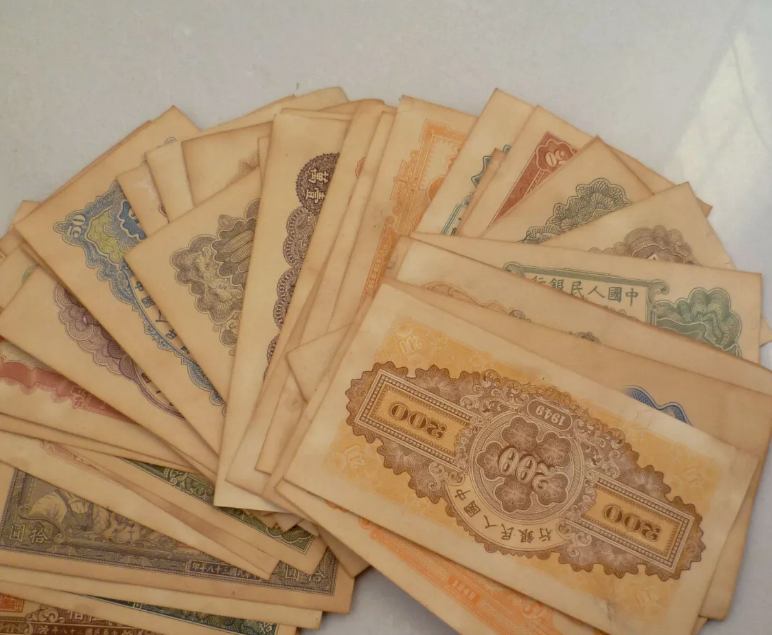 Collection Old Chinese Ancient Dynasty 60 Banknotes Antique Money Coins ...