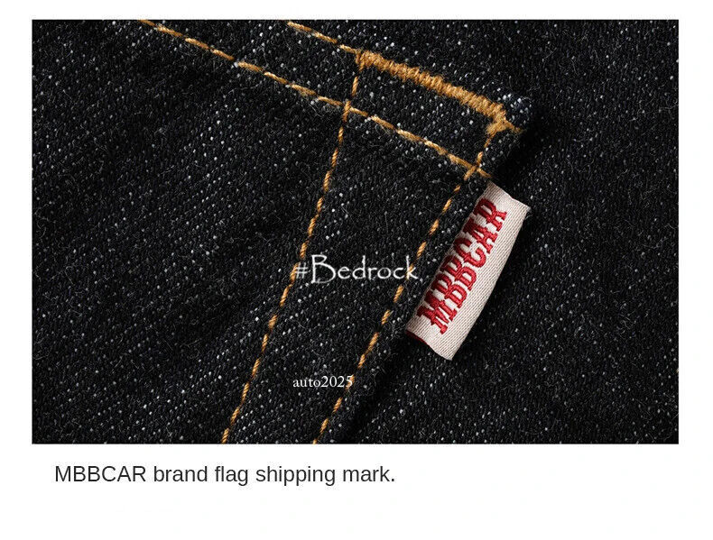 14oz Loose Straight Wide Leg Jeans Deep Blue Selvedge Denim Pants for ...