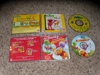Sesame Street Elmo's World & Disney Winnie the Pooh Toddler PC Programs ...
