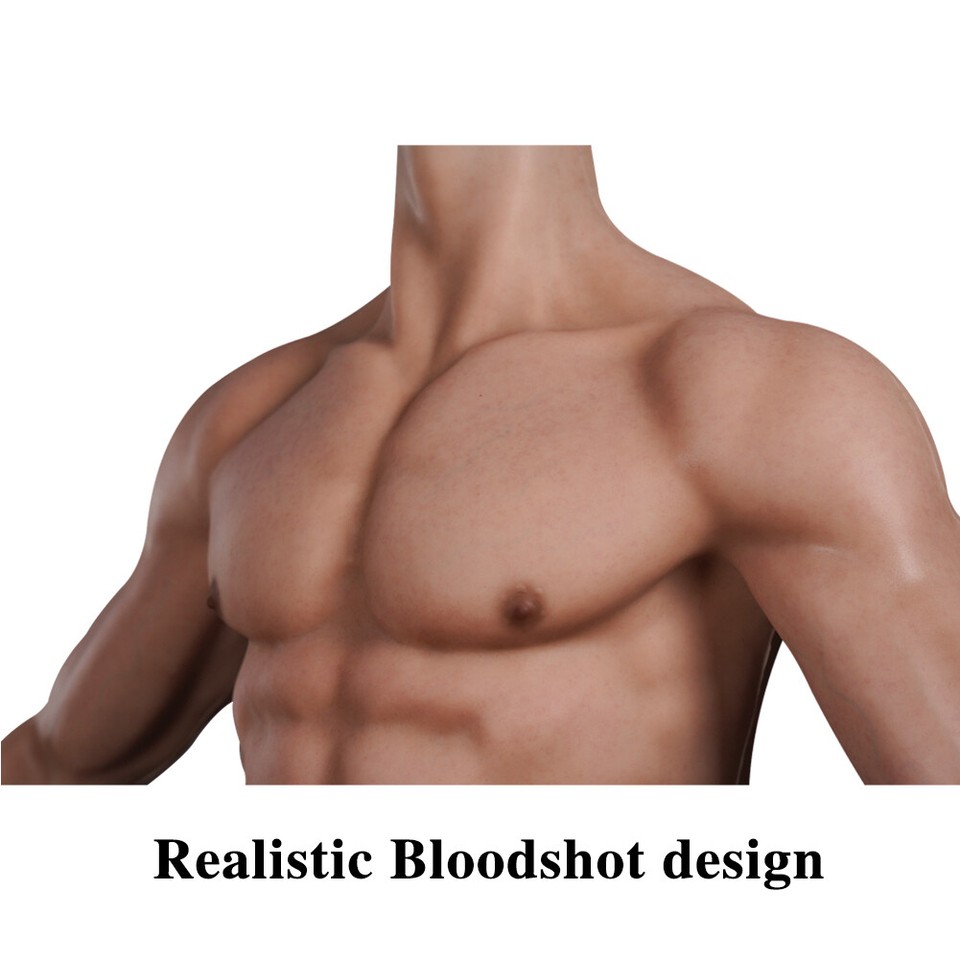 Dokier Silicone Muscle Chest Abdominal Arm Muscle Suit For Crossdresser ...