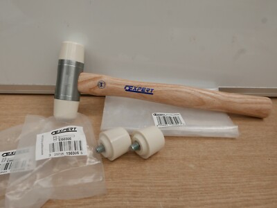 EXPERT BY FACOM 32MM WHITE FACED MALLET WOOD HANDLE E150302 + EXTRA ...
