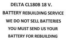 Delta Shopmaster 18v Battery Model CL180B for sale online | eBay