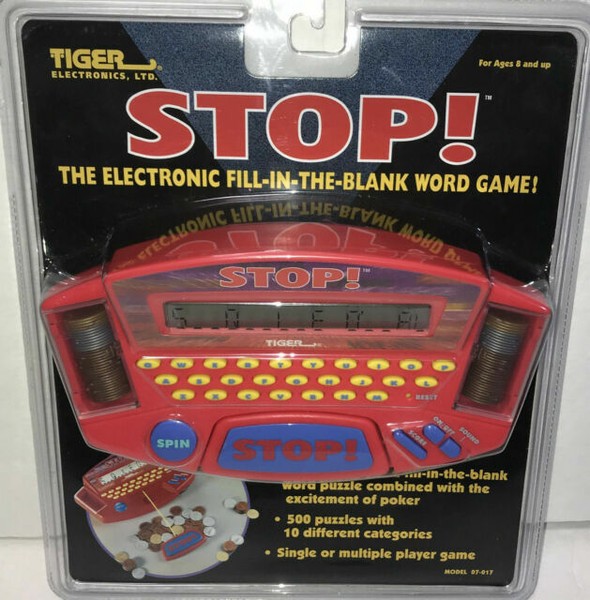 Tiger Electronics Stop Game Electronic Handheld Trivia Vintage 1998 for ...