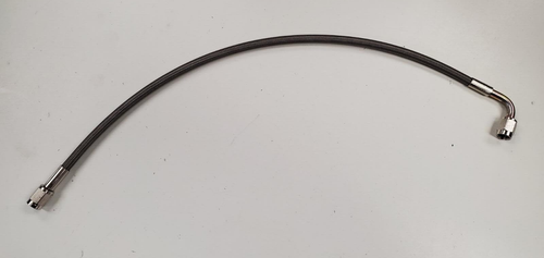 -3AN Straight to 90 Degree Stainless Steel Braided Nitrous Oxide Line ...