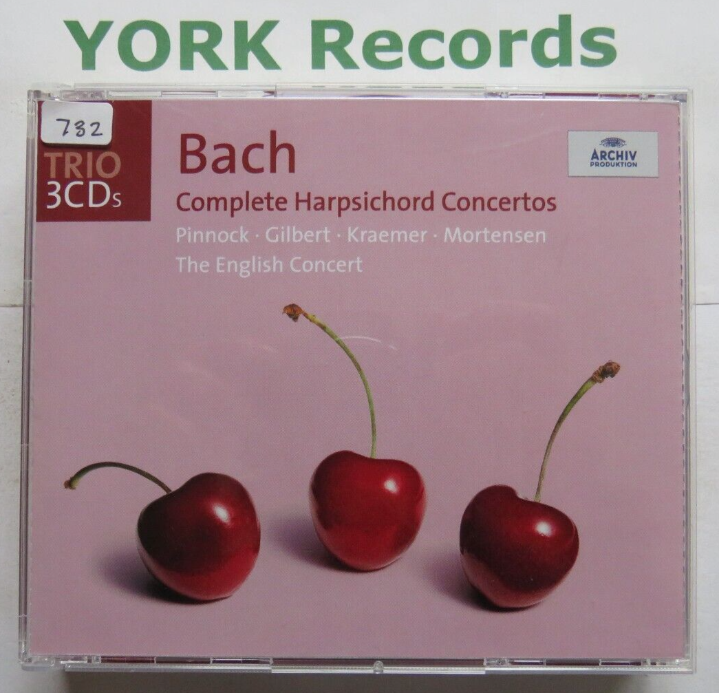 J.S. BACH - Harpsichord Concertos PINNOCK / GILBERT etc - Ex 3 CD Set ...
