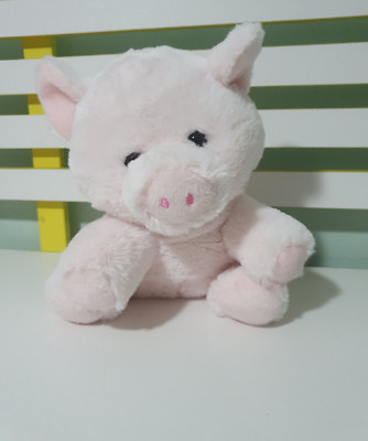 PIG PLUSH TOY KMART SOFT FUR FARM ANIMALS BEANS IN BUM PINK 26CM ...