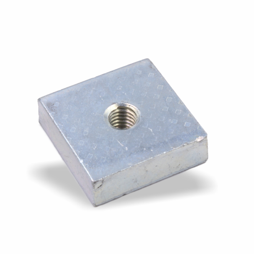 Nutenstein | Gewindeplatte 20x20x6 mm M5 Gewinde | Stahl galvanisch ...