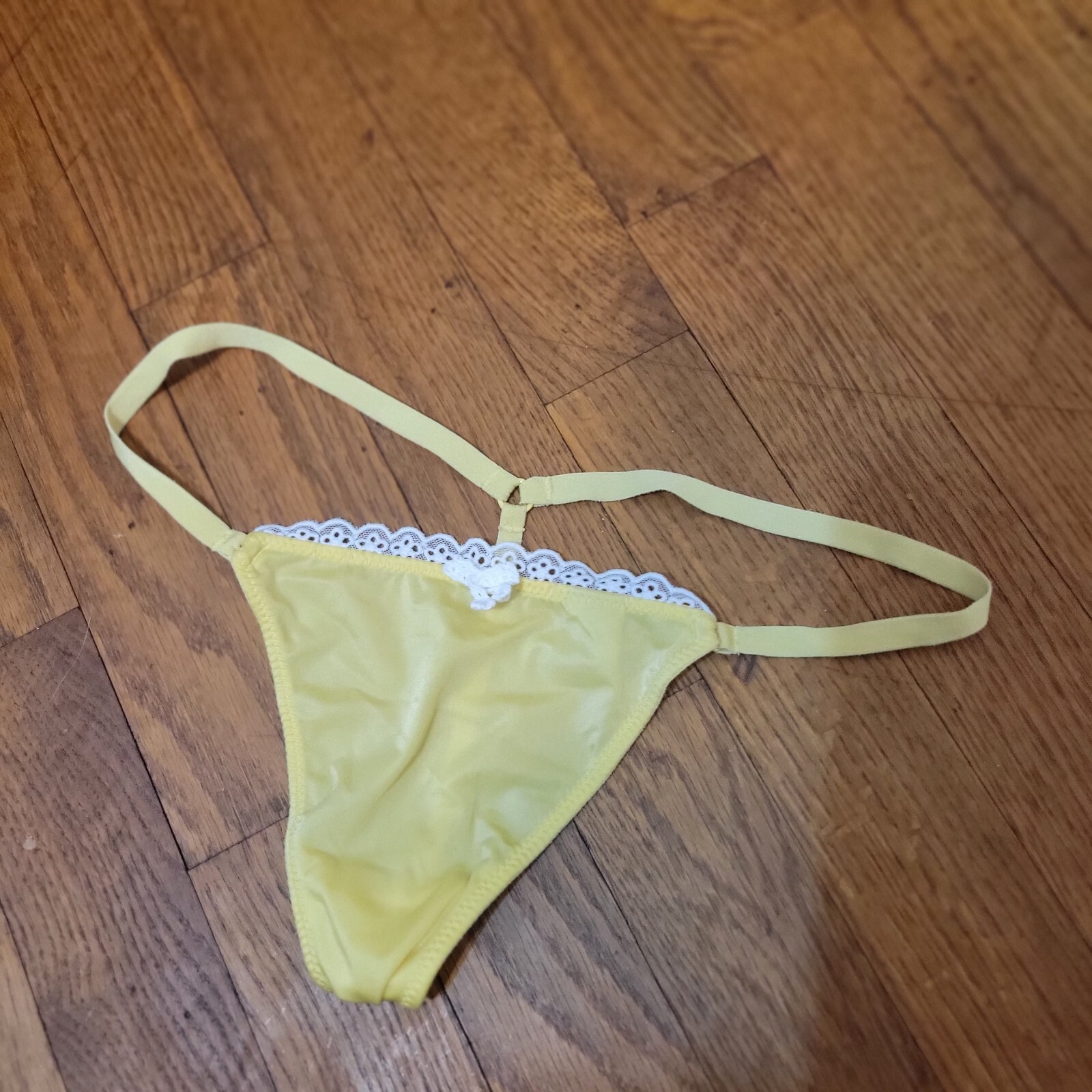 Vintage Victoria's Secret yellow string thong Pantie… - Gem