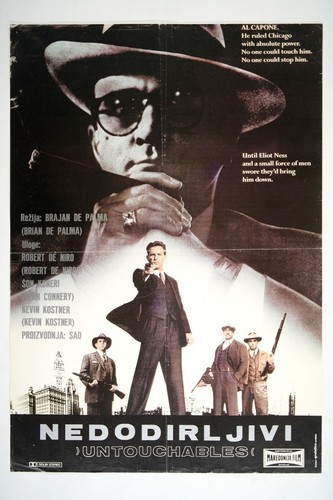 THE UNTOUCHABLES Original exYU movie poster 1987 KEVIN COSTNER, BRIAN ...