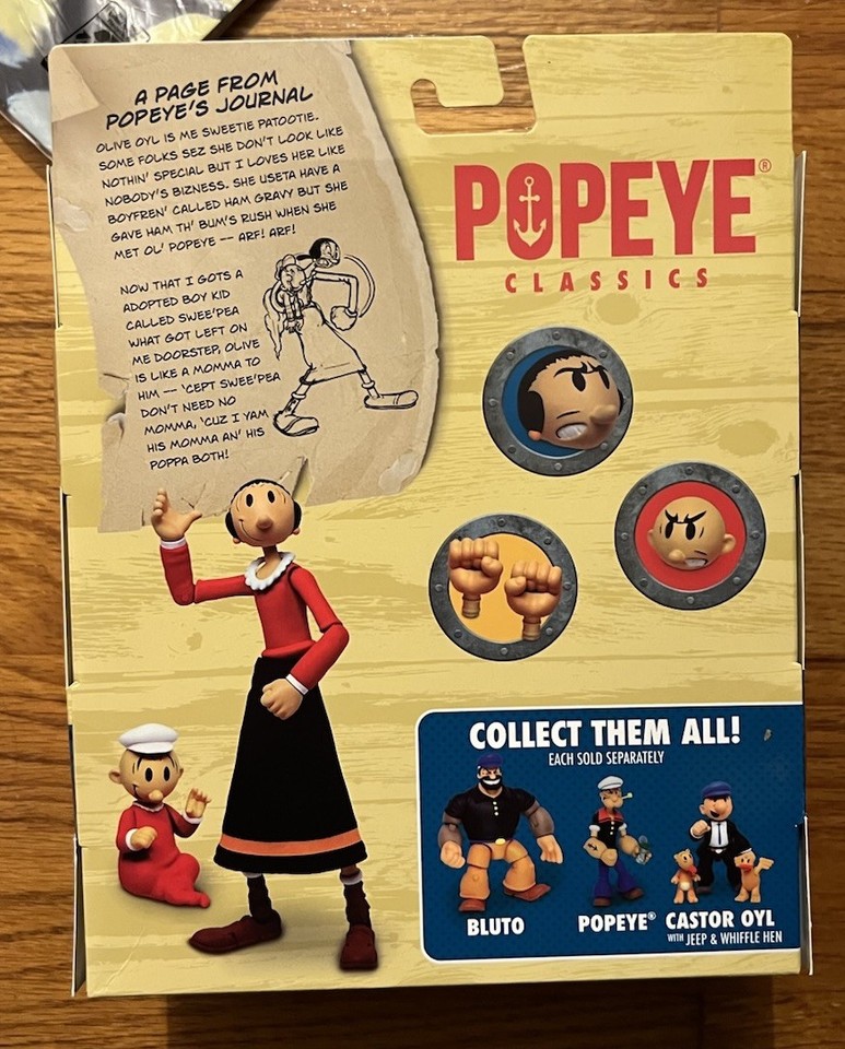 Boss Fight Studio Popeye Classics Olive Oyl and Swee’Pea Action Figures ...
