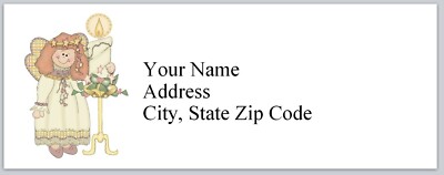 Personalized Address Labels Primitive Country Angel (BX 139) | eBay