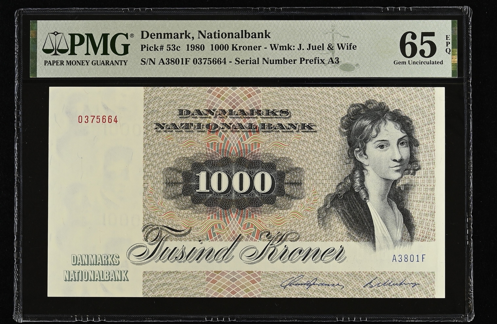 Denmark 1000 Kroner 1980 P 53 c Gem UNC PMG 65 EPQ | eBay