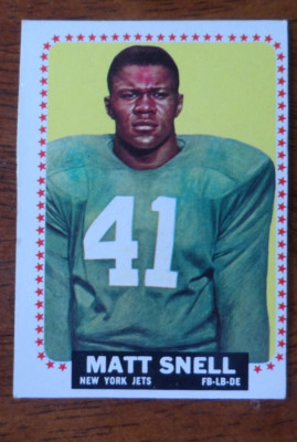 1964 TOPPS FOOTBALL #125 MATT SNELL NEW YORK JETS EX ROOKIE A-908 | eBay