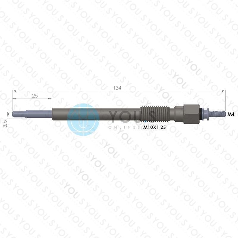 6 Pieces YOU.S Original Glow Plugs For OPEL SIGNUM VECTRA C Caravan CC ...
