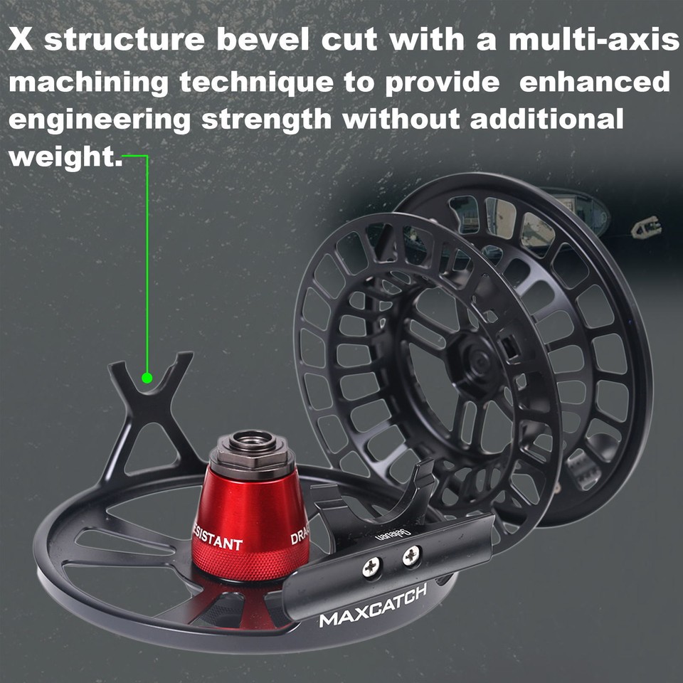 Maxcatch Sprint Fly Fishing Reel 6/8 7/9 9/11WT Expert Fully Sealed CNC ...