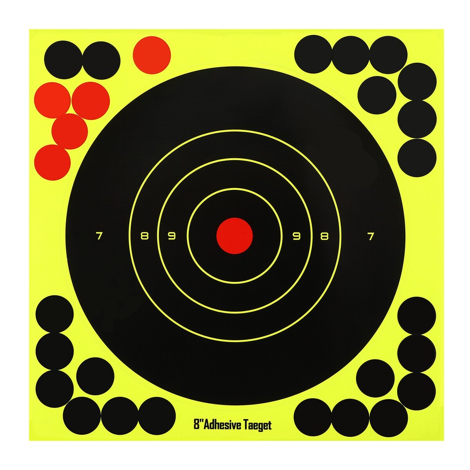 25-100 Packs Shooting Targets Splatter Gun Rifle Paper Target Adhesive ...