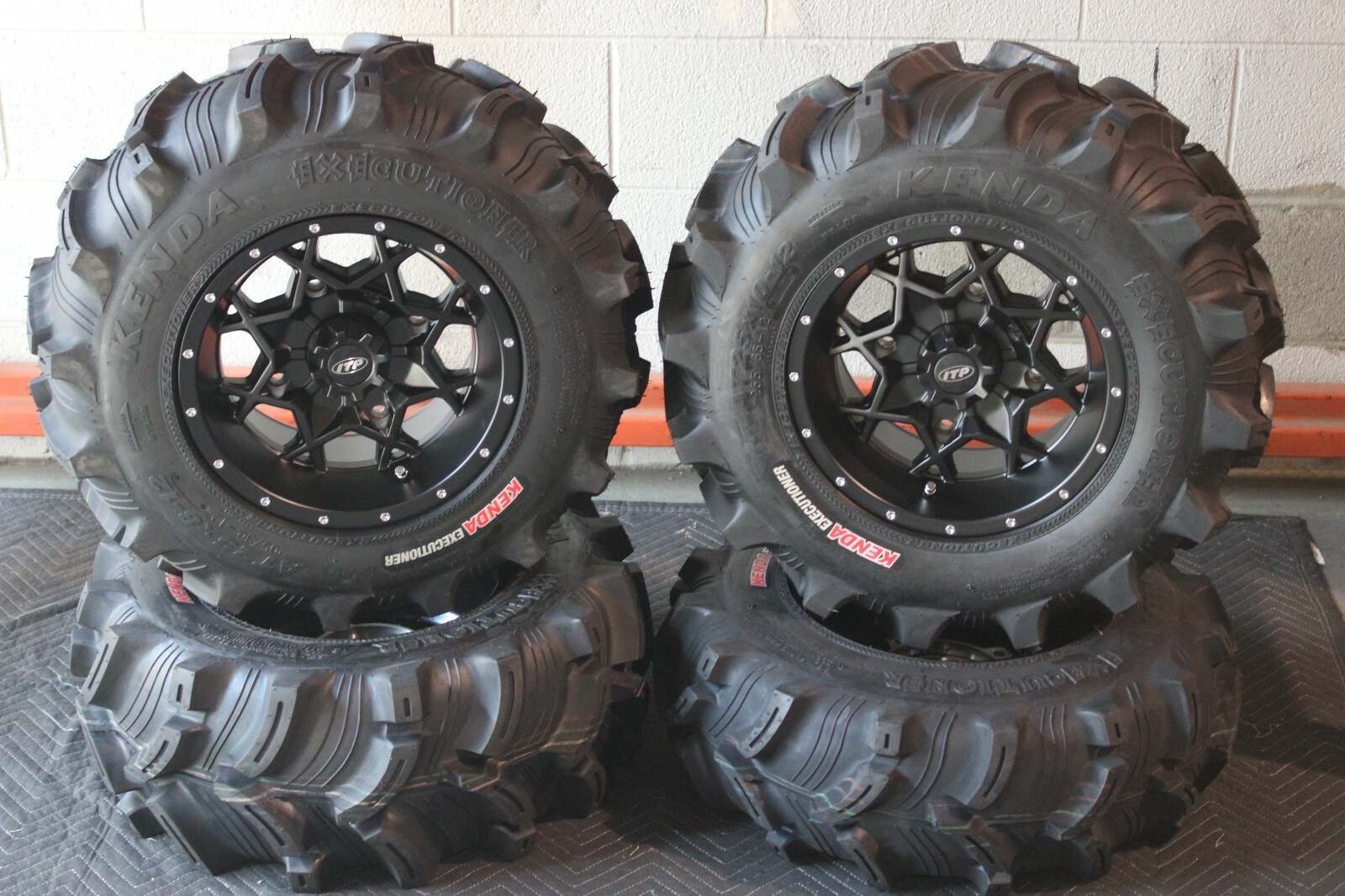 CAN AM OUTLANDER 450 25" EXECUTIONER ATV TIRE & ITP HURRICANE WHEEL KIT ...
