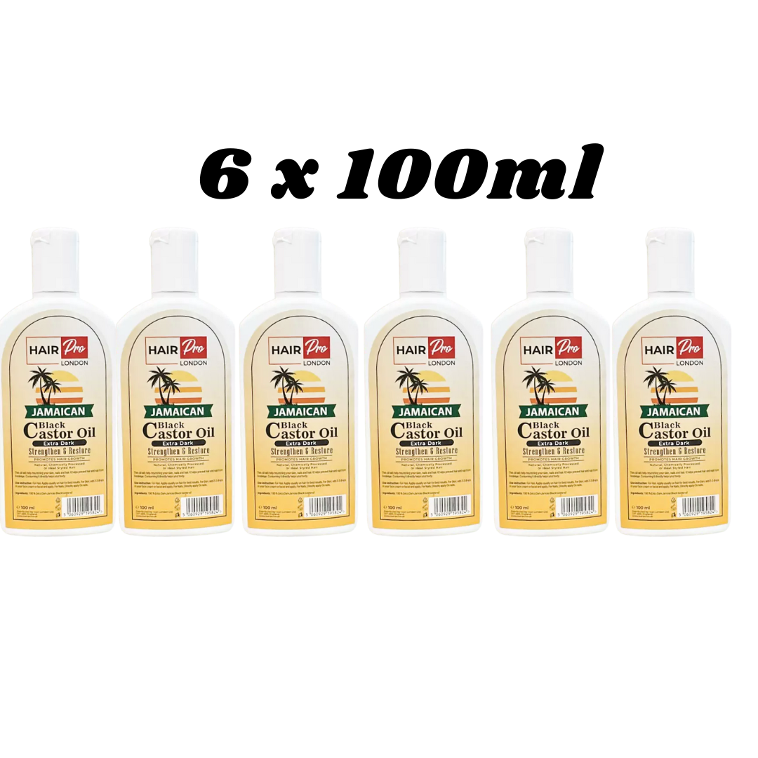 100% Pure jamaican Black Castor Oil (Extra Dark) 100ml x 6 (600ml) | eBay UK