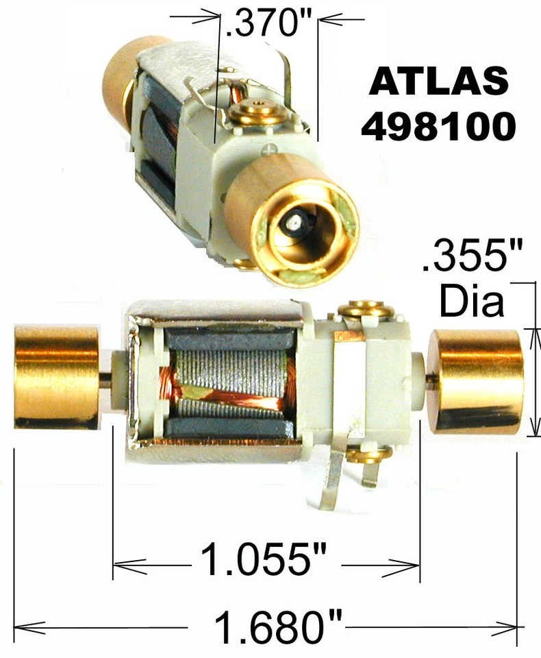 DASH 8 GP38 GP40 C420 B23-7 SD50 SD60 SCALE SPEED HEX MOTOR ATLAS ...