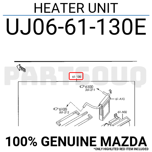 UJ0661130E Genuine Mazda HEATER UNIT UJ06-61-130E | eBay