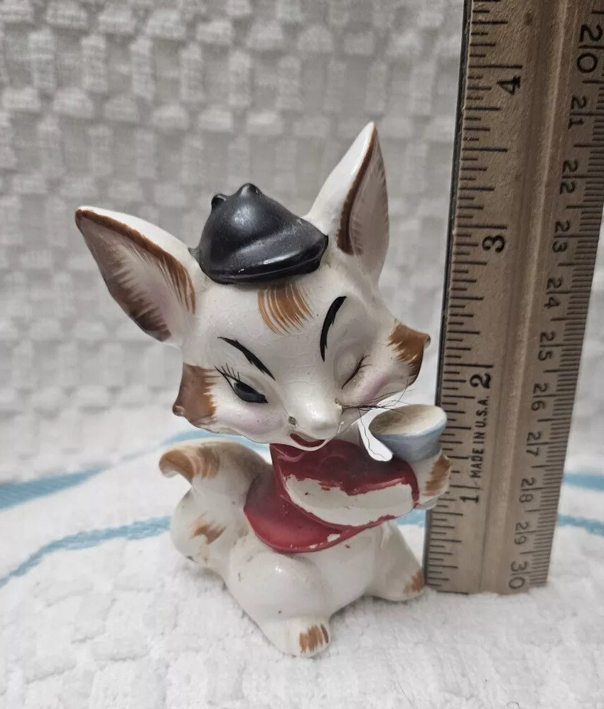 1 Enesco 1950s Anthropomorphic Fox Salt Shaker 3” HTF Adorable | eBay