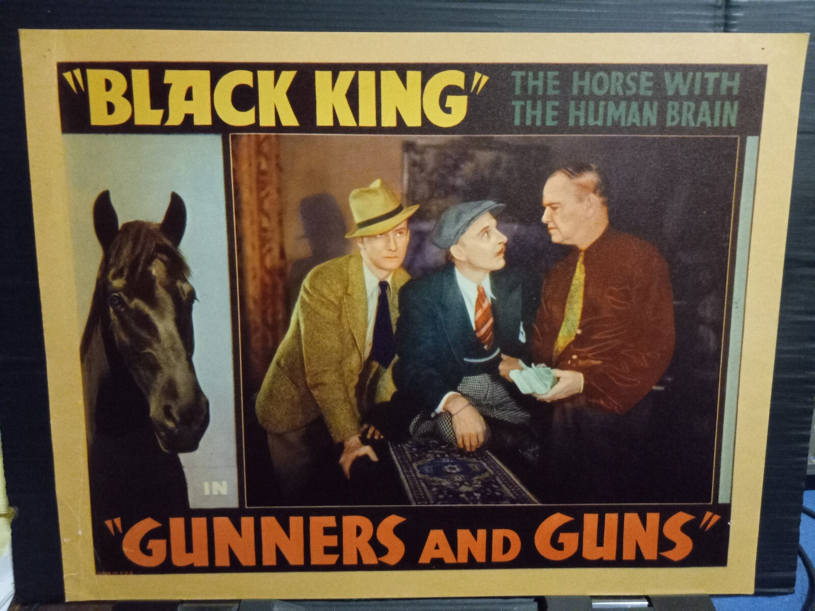 Lobby Card 1935 GUNNERS AND GUNS gangsters cash thinking horse fights ...