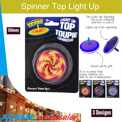 12pcs Spinner Top Color Light Music Gyro Flash Peg Top Spinner Spinning ...