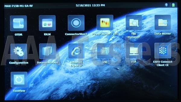 EXFO MAX-715B MaxTester iOLM SM Fiber OTDR w/ IADV MAX-715B-M1-EA-RF ...