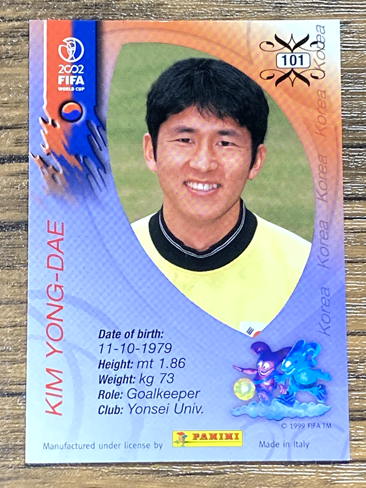 Panini 2002 FIFA World Cup Card No.101 Kim Yong-Dae Korea | eBay Australia