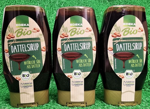 (21,20€/kg) 3x EDEKA Dattel Sirup 250g Dosierflasche Dattelsirup ...
