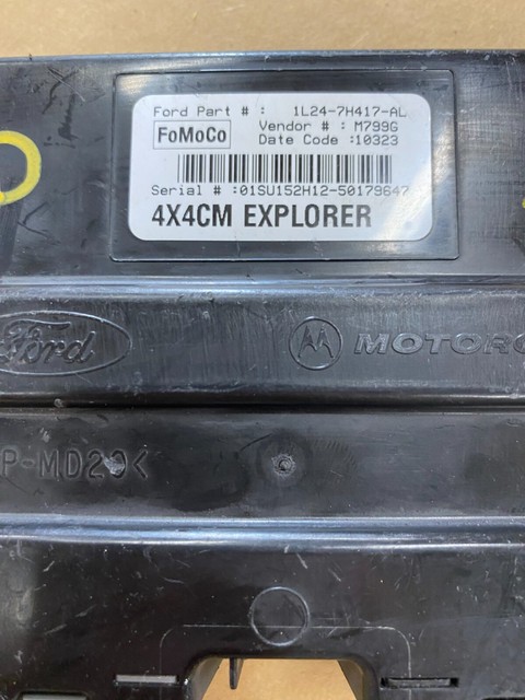02 Ford Explorer 4 Door 4wd TCCM Transfer Case Control Module 1l24 ...