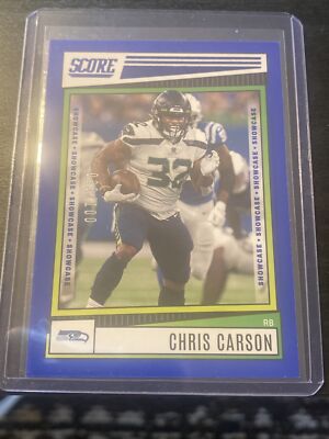 2022 Panini Score Chris Carson Blue 33/100 | eBay