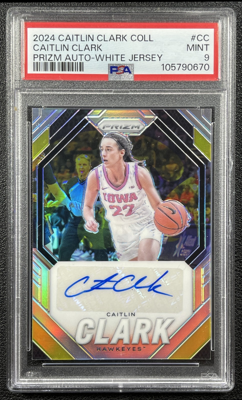 Caitlin Clark Prizm 1-1 Sets Record Price for Any Women's Sports Card