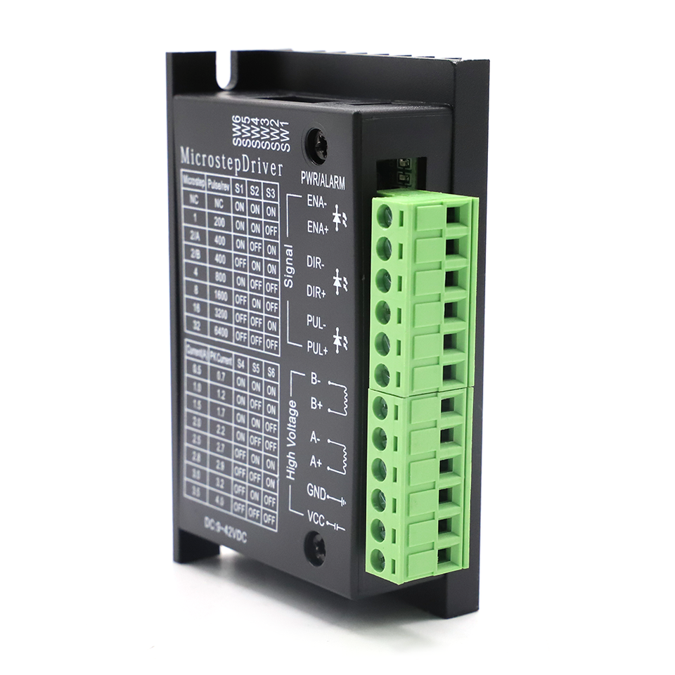 TB6600 Stepper Driver 4A Micro-Step CNC 9~40V DC Controller for NEMA23 ...