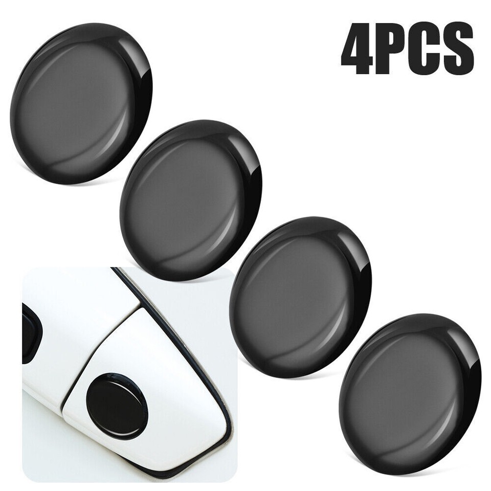 4x Black Universal Car Door Lock Keyhole Sticker Cover Protector Car ...