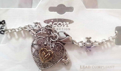 Heart Silver Charm Bracelet Icon Collection | eBay